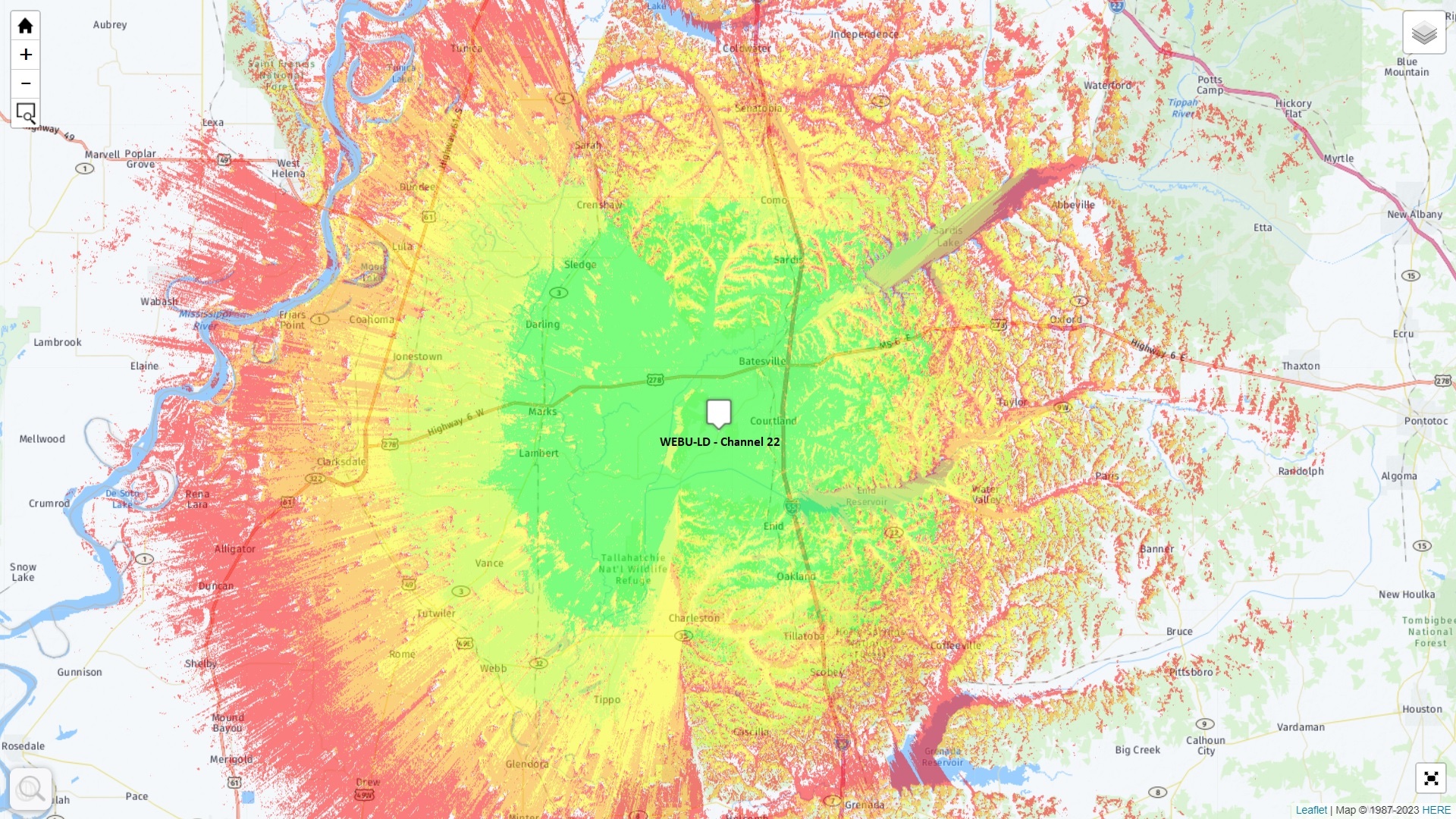 WEBU-LD Channel 22 | Ellington Broadcasting | Mississippi